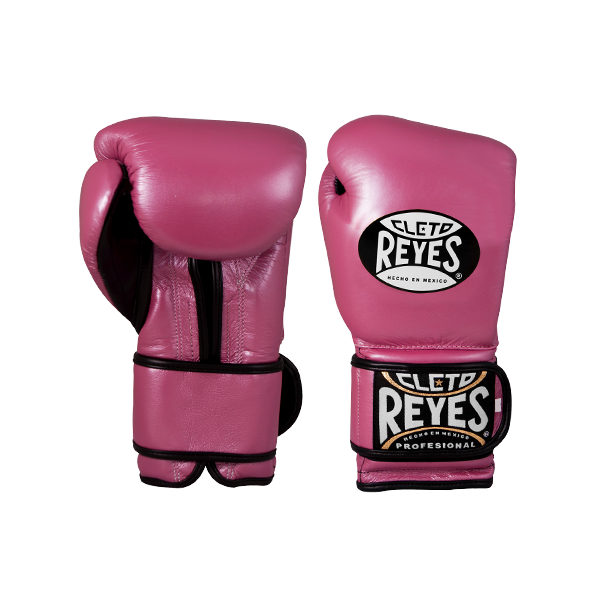 CLETO REYES HOOK AND LOOP PINK GLOVES – FIGHT 2 FINISH